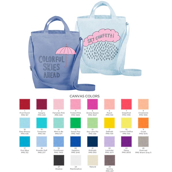 Colored Cotton Two Way Tote | Custom Tote Bags | Bulletin Bag